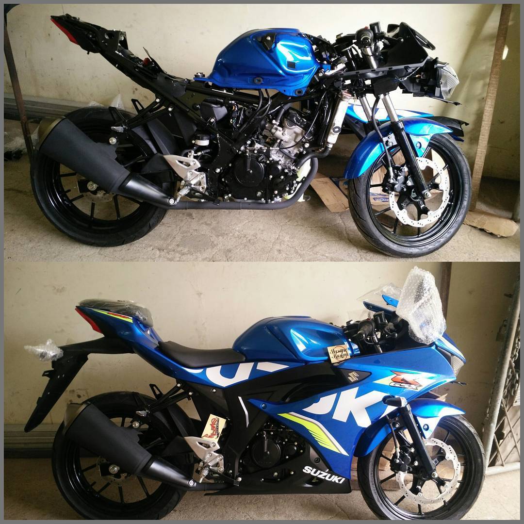 Kerenn ...Modifikasi caferacer Suzuki GSX R-150 - setia1heri.com