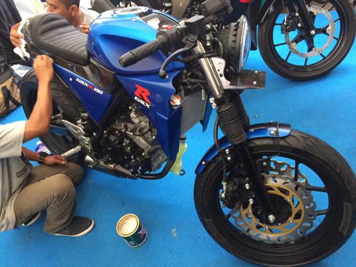 Kerenn ...Modifikasi caferacer Suzuki GSX R-150 - setia1heri.com