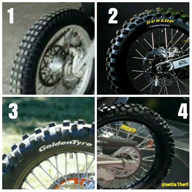 Daftar tipe ban dirt bike alias ban trabas atau offroad - setia1heri.com
