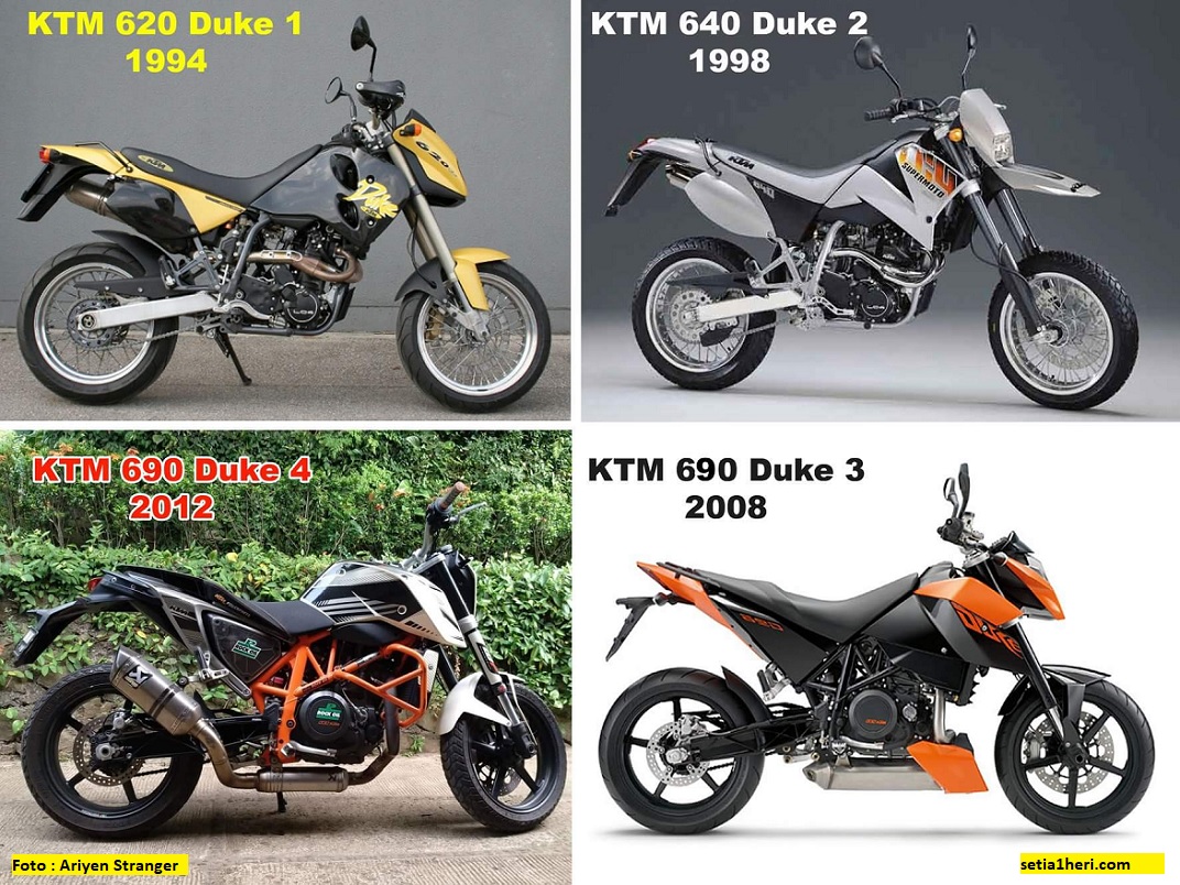 Evolusi motor KTM Duke series dari masa ke masa - setia1heri.com