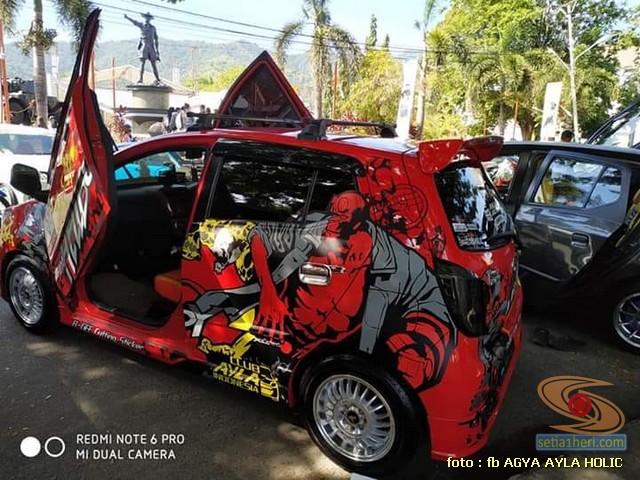 Kumpulan gambar modifikasi cutting sticker mobil Agya dan Ayla ...