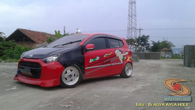 Kumpulan gambar modifikasi cutting sticker mobil Agya dan Ayla ...