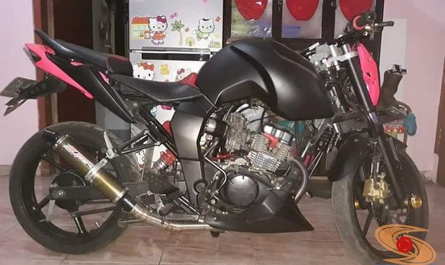 MegaSon, Modifikasi Honda New Megapro pakai tangki BBM punya Yamaha ...