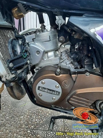 Modif trail Suzuki TS mesin pakai Ninja S Kips - setia1heri.com