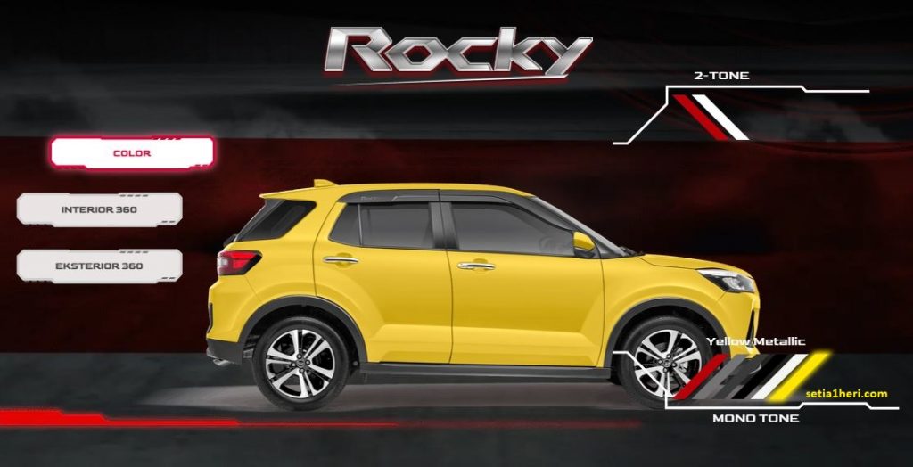 Gambar detail, daftar harga dan pilihan warna Daihatsu Rocky tahun 2021 ...