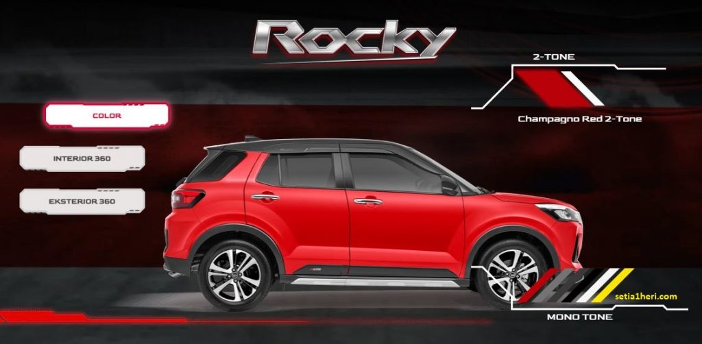 Gambar detail, daftar harga dan pilihan warna Daihatsu Rocky tahun 2021 ...