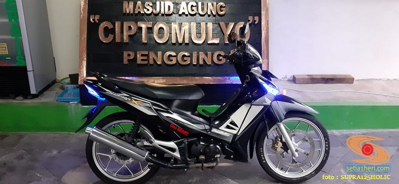 Penampakan Honda Supra X 125 pakai velg Honda Sonic 155R - setia1heri.com