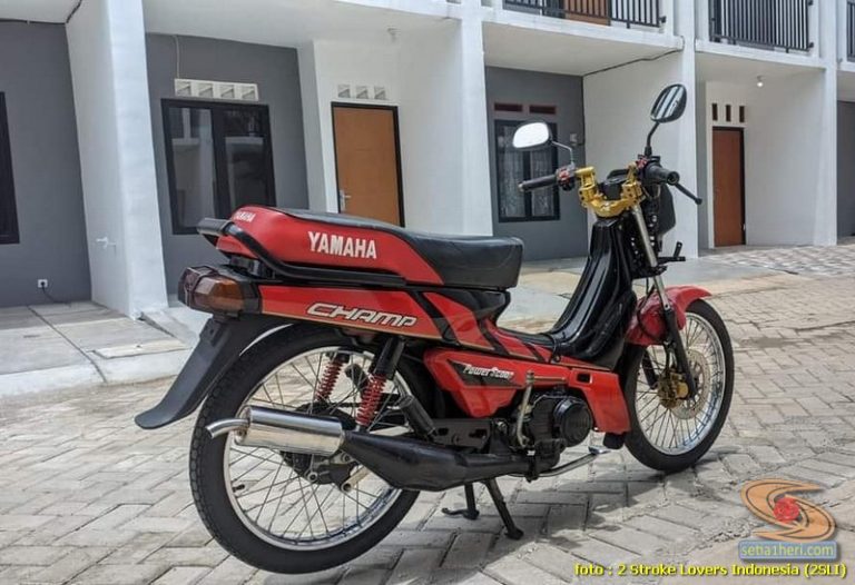 Penampakan Yamaha Champ, Ayam Jago 2 tak tahun 90an gans. - setia1heri.com