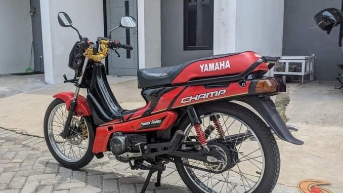 Penampakan Yamaha Champ, Ayam Jago 2 tak tahun 90an gans. - setia1heri.com