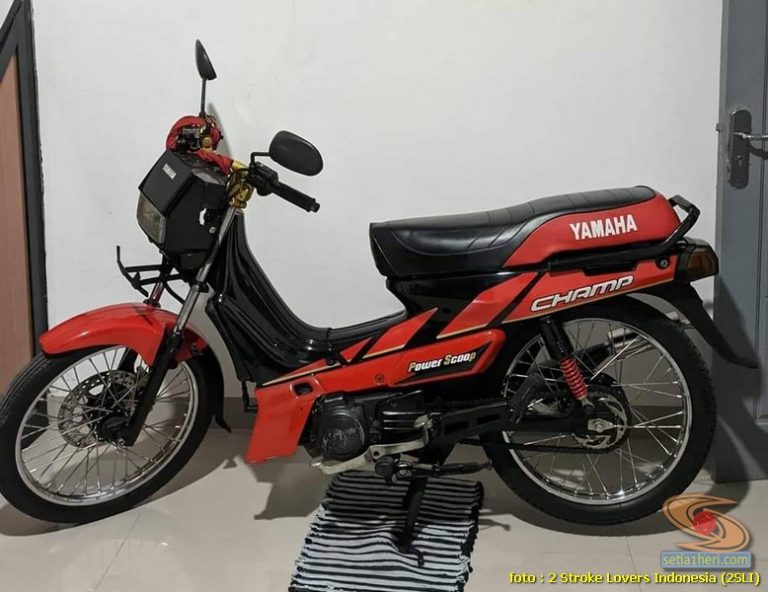 Penampakan Yamaha Champ, Ayam Jago 2 tak tahun 90an gans. - setia1heri.com