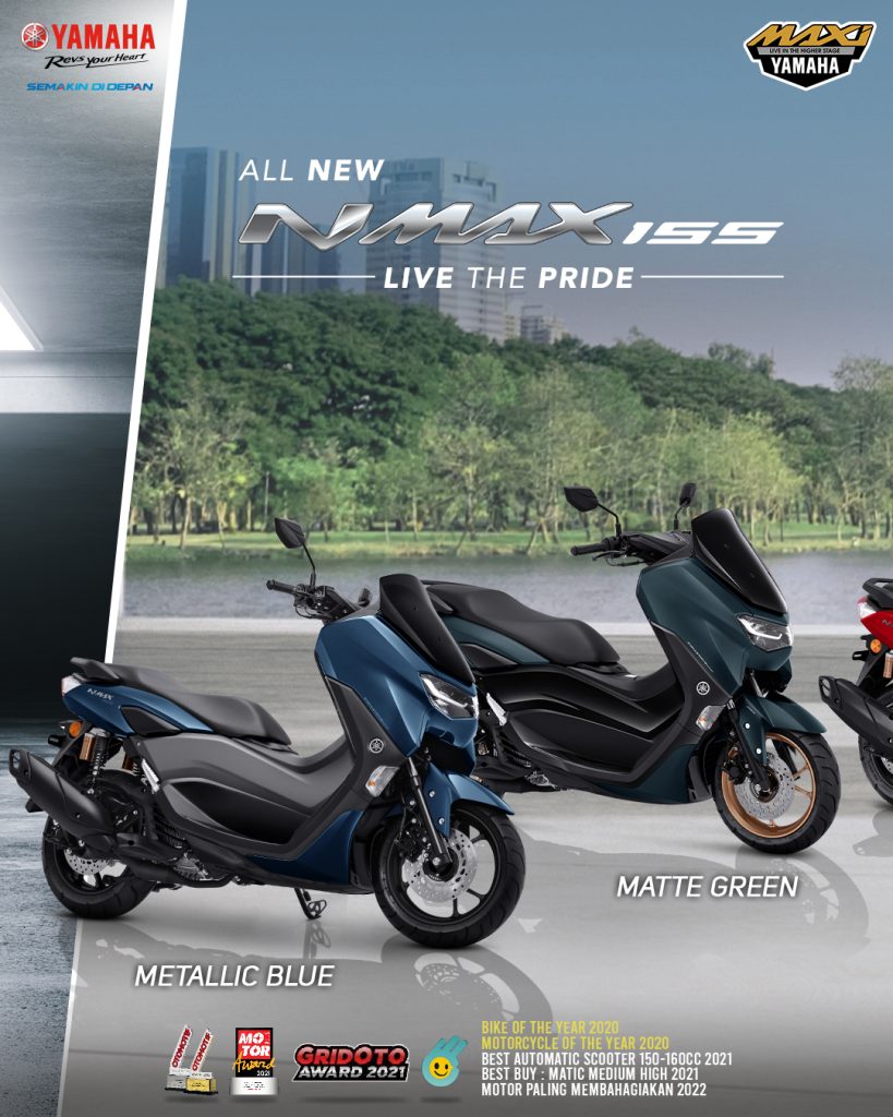 Warna Baru All New Yamaha Nmax 155 tahun 2023, semakin menarik brosis ...