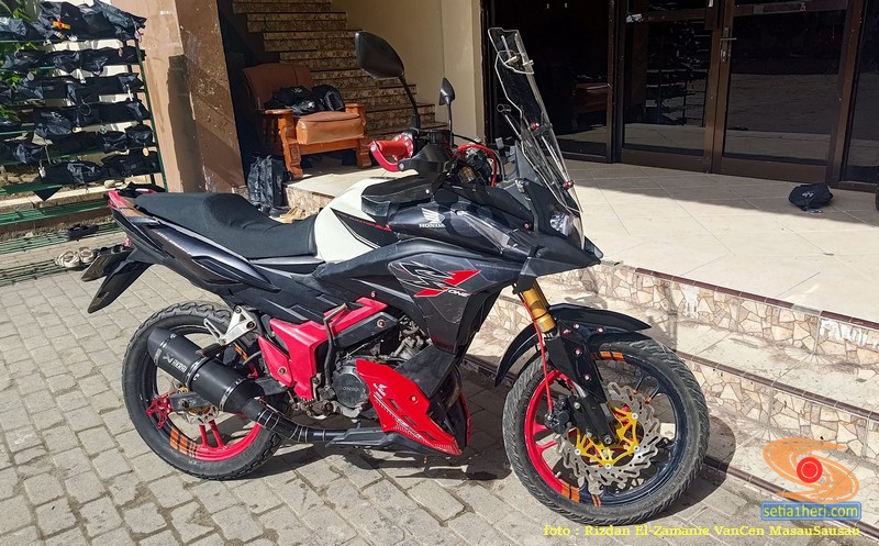 Honda CS1 modif laki turing pakai tangki Yamaha Vixion New - setia1heri.com