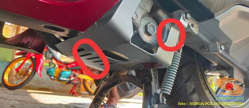 Penampakan Honda PCX 160 pakai Cover Engine Guard, kenali plus minusnya ...
