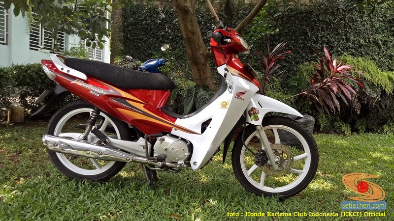 Penampakan honda kharisma livery merah dan putih brosis - setia1heri.com