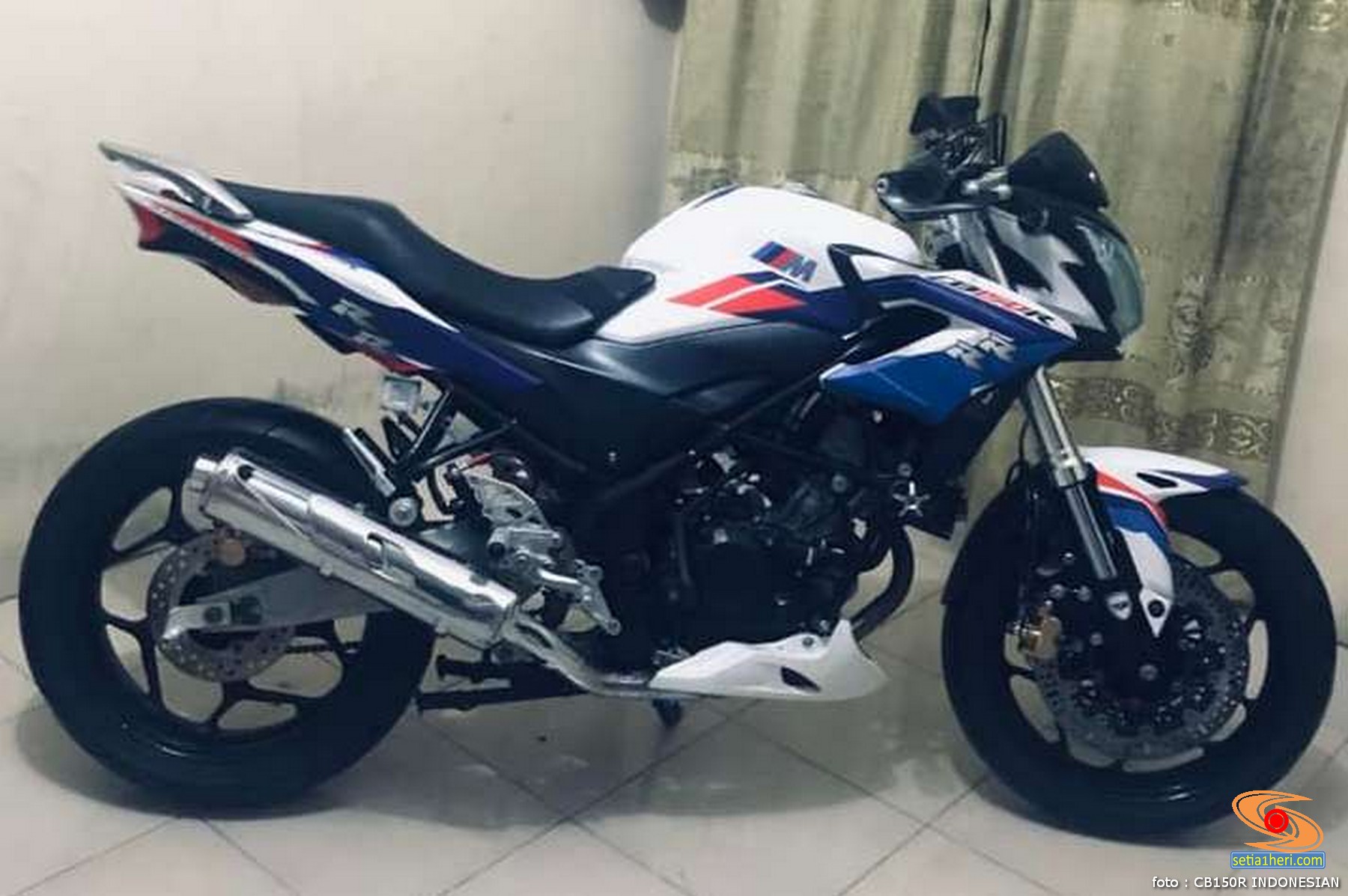 Kumpulan gambar modif honda CB150R warna putih dana pelajar atau ...