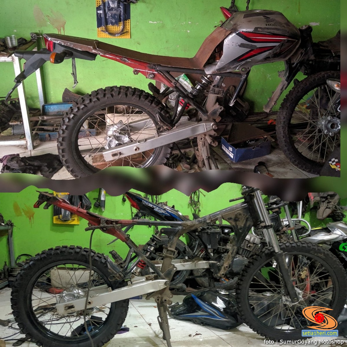 Modif Turing Honda Verza 150 dengan inspirasi Yamaha Tenere 700 ...