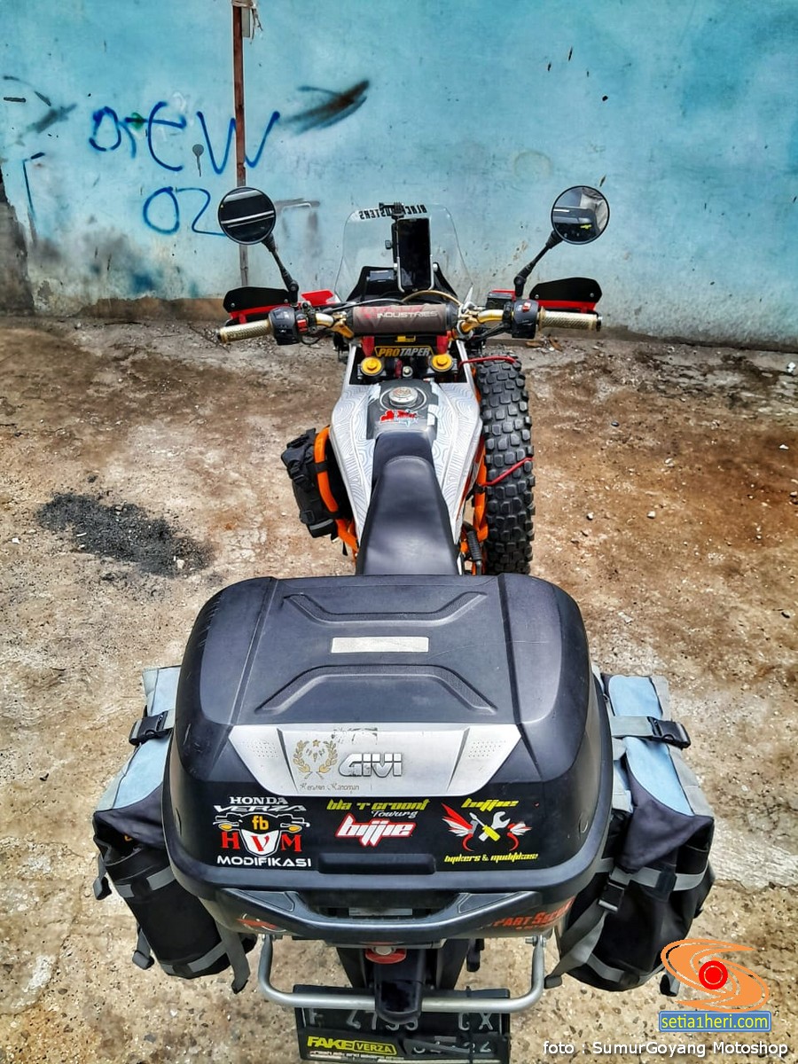 Modif Turing Honda Verza 150 dengan inspirasi Yamaha Tenere 700 ...
