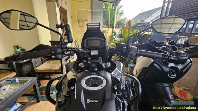 Modif stang Suzuki Vstorm 250 SX pakai stang Honda Tiger gans ...
