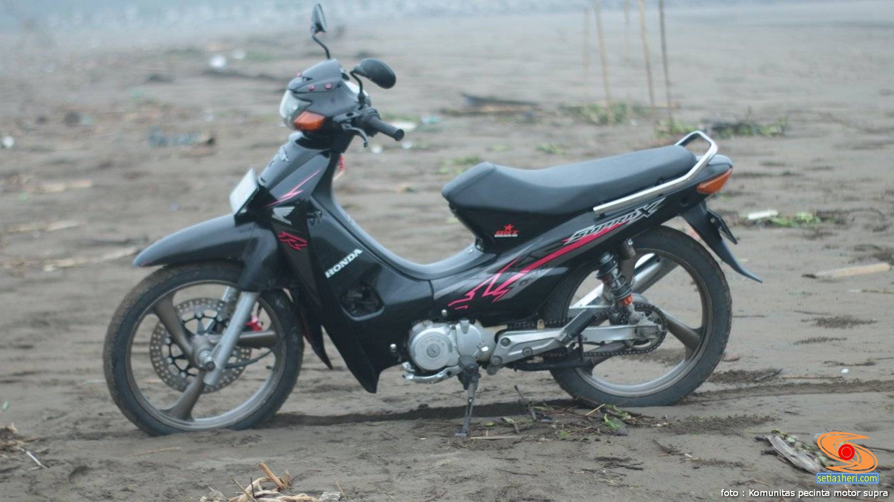 Penampakan Honda Supra X 110 pakai velg palang 3 gans... - setia1heri.com