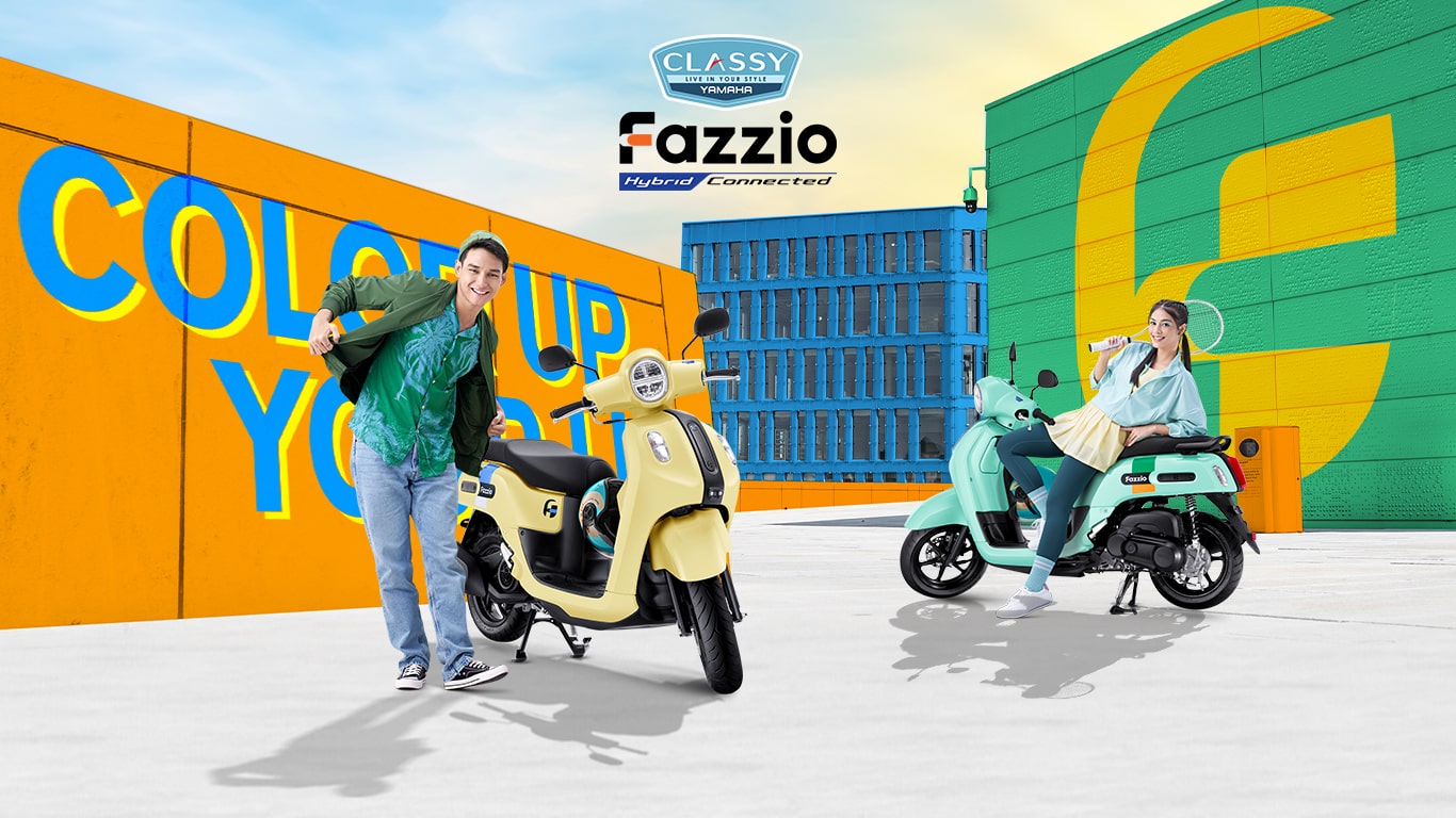 Pilihan warna baru motor classy Yamaha Fazzio tahun 2024, ada Fazzio ...