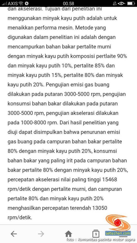 Apa alasan bensin dicampur minyak kayu putih pada sepeda motor? yukk simak jawaban gokil hingga ...
