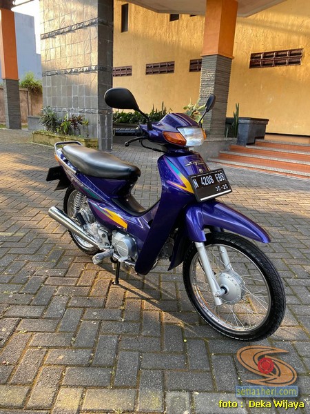Penampakan Honda Supra x Tahun 1998 Warna Ungu Violet - setia1heri.com