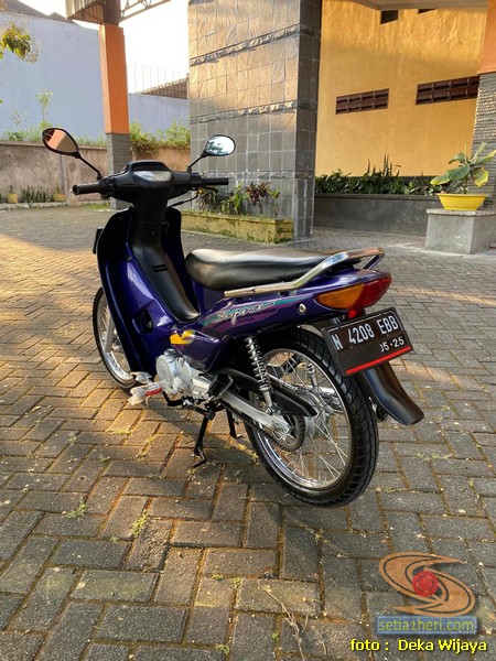 Penampakan Honda Supra x Tahun 1998 Warna Ungu Violet - setia1heri.com