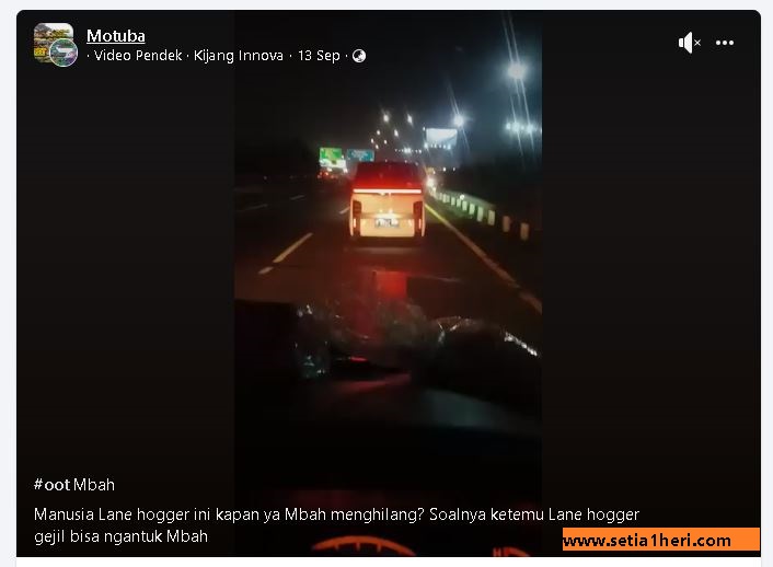 Apa itu lane hogger dan ciri-cirinya di jalan raya - setia1heri.com