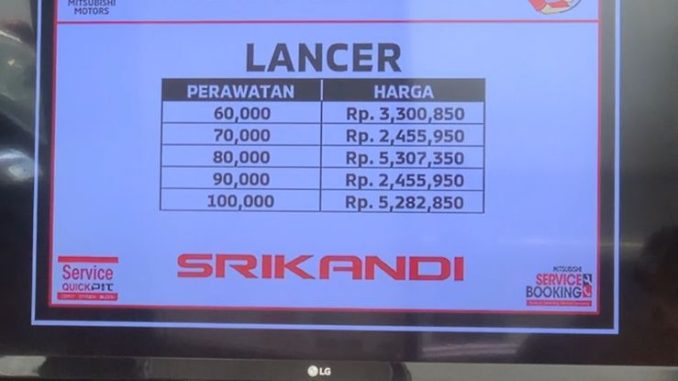 Biaya Servis Mobil Mitsubishi Lancer, Delica, dan Xpander di Bengkel ...